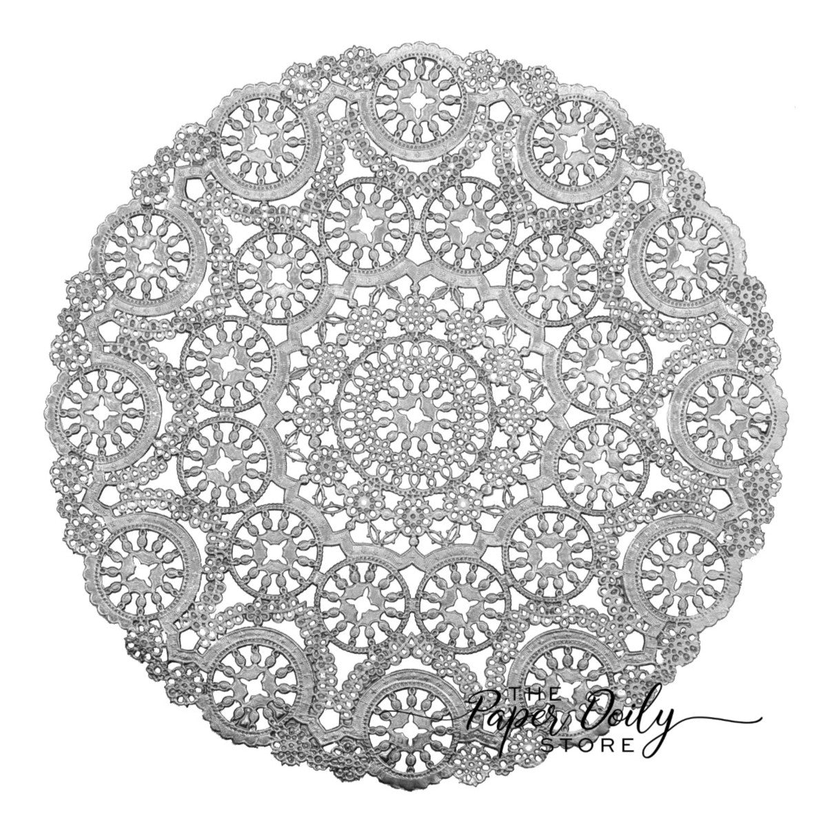 Silver Medallion Foil Doilies – The Paper Doily Store